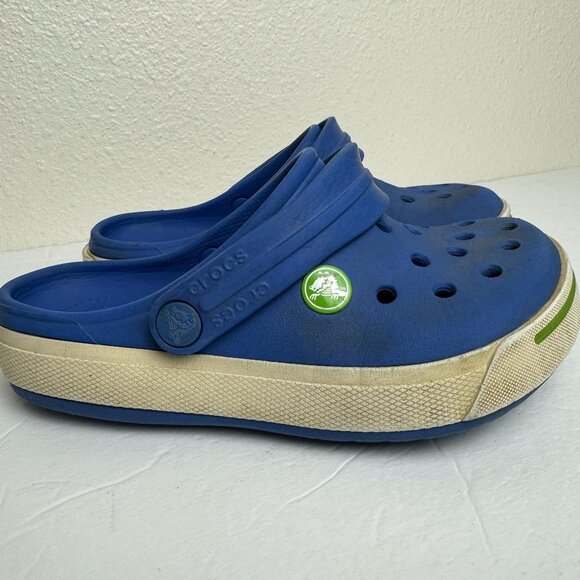 CROCS | Shoes | Crocs Blue Boys Sandals Flip Flop Size J | Poshmark